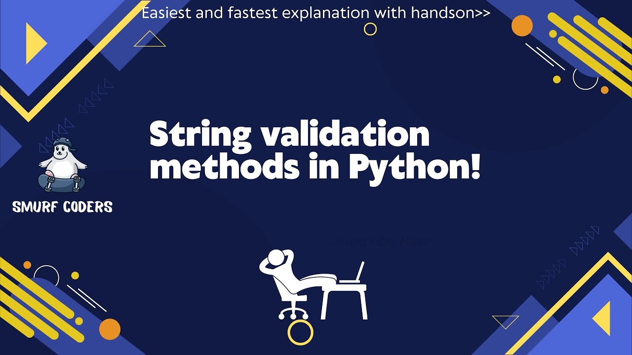 String validation methods in python easiest explanation.