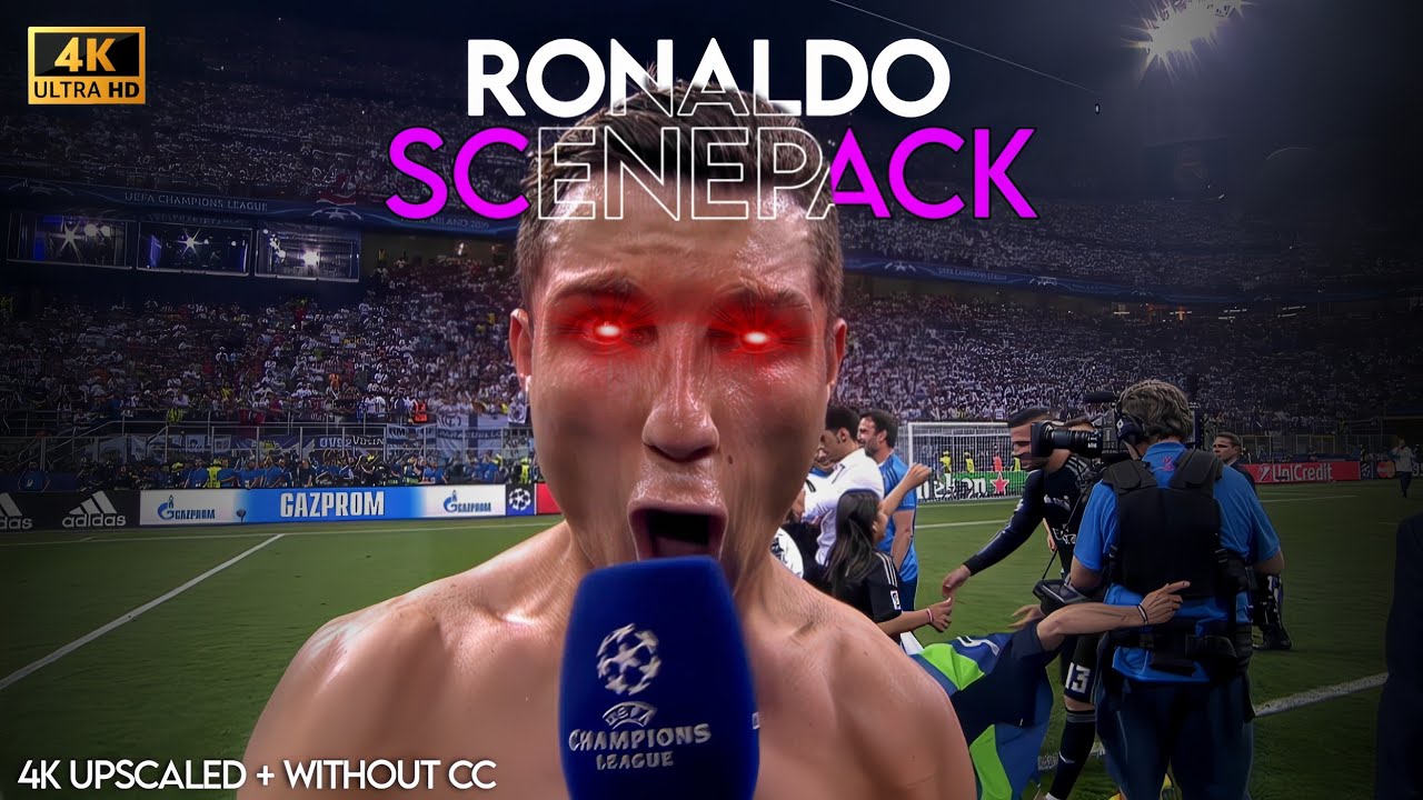 RARE RONALDO SCENEPACK | 4K 60FPS + UPSCALED + WITHOUT CC