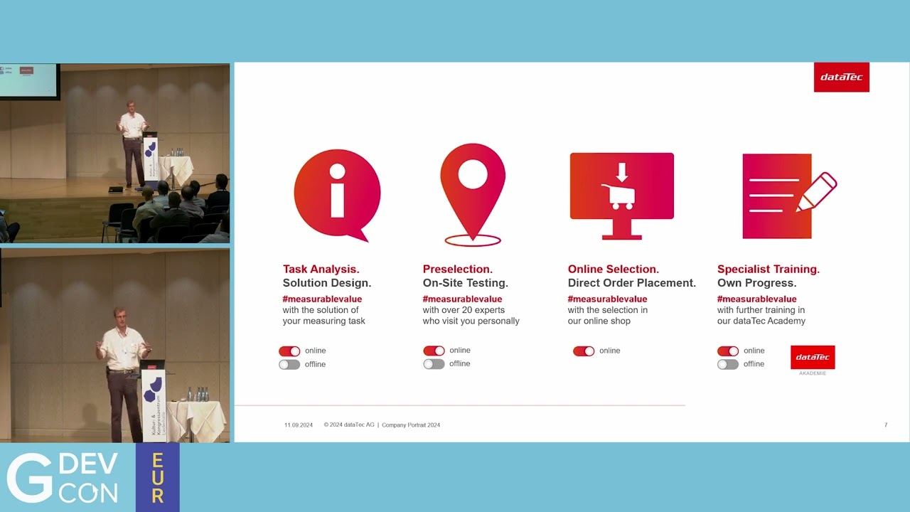 dataTec: The Good Feeling - Sponsor Presentation - GDevCon#5