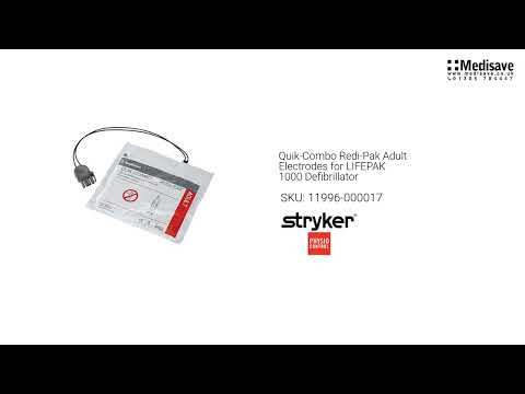 Quik Combo Redi Pak Adult Electrodes for LIFEPAK 1000 Defibrillator 11996 000017