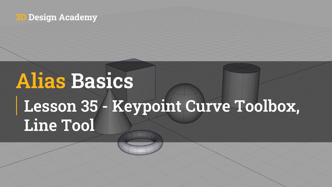 Autodesk Alias Basic Tutorials 35 - Keypoint Curve Toolbox, Line Tool