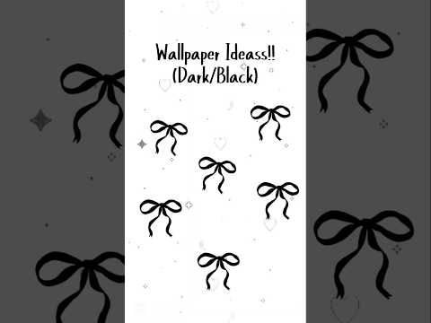 Black Wallpaper Ideas!!🖤 #aesthetic #wallpaper #shorts #ideas #black