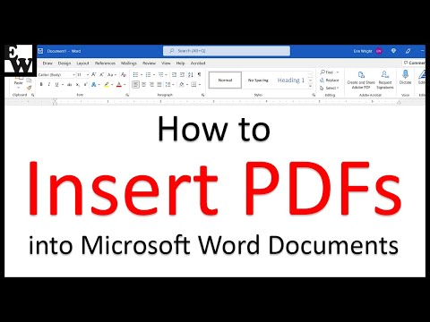 How to Insert PDFs into Microsoft Word Documents (PC & Mac)