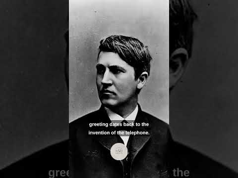 The discovery of "Hello". #history #viral #fact #thomasalvaedison