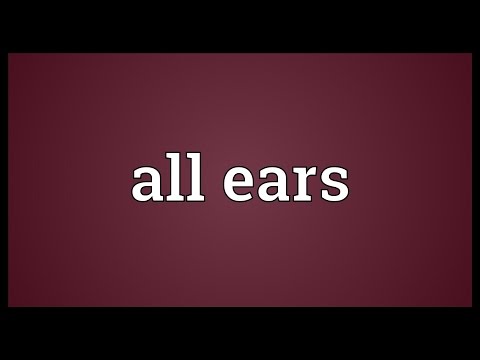 All ears Meaning