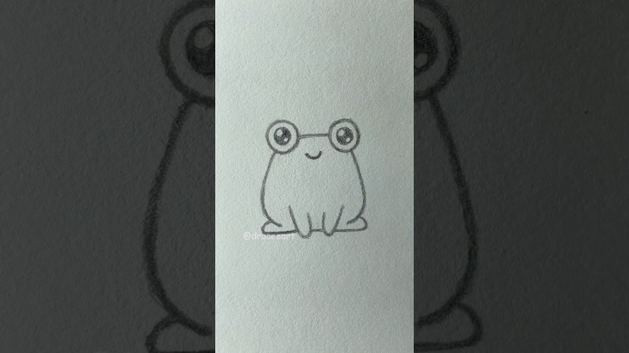 Cute Things to Draw When Bored - day 8 #easy #cute #sketch #art #drawing #tutorial #cutethings #frog