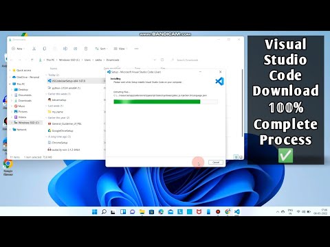 Visual Studio Code Download On Windows 11 || VS Code Download 64 Bit Windows 11 || VS Code Download