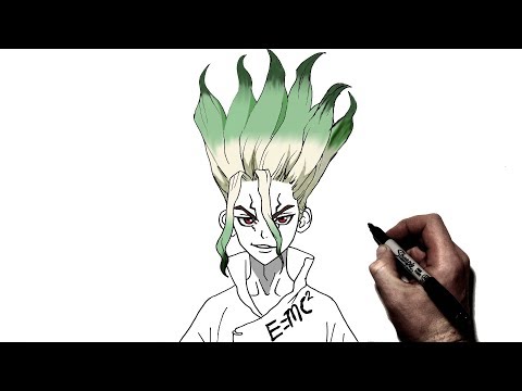 How to Draw Senku | Step By Step | Dr.Stone