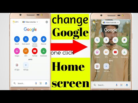 How to change Google home screen background on mobile