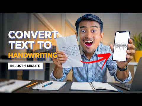 How to convert text to handwriting online in 5 minutes