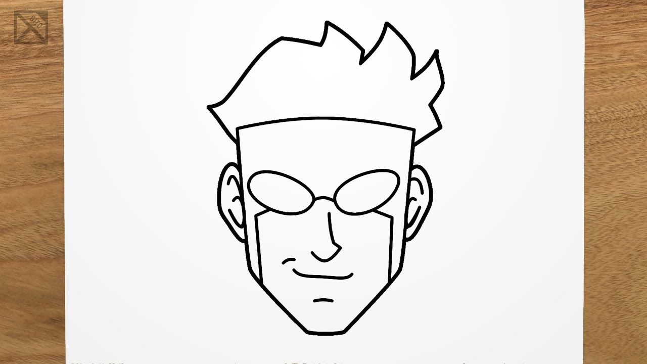 How to draw Mark (INVINCIBLE) step by step, EASY