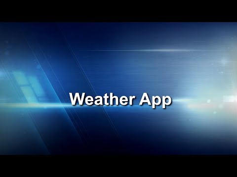 How to Access the Weather App, View the Forecast and the Radar - Remote Control Options