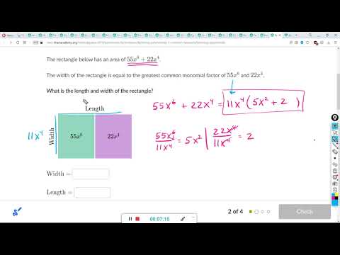 Factor polynomials common factor : Khan Academy