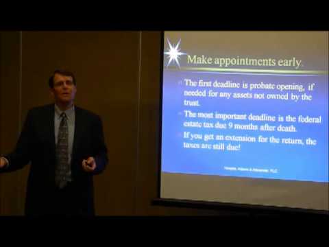 First Steps as Successor Trustee (Video 11 by Ron Adams, Chandler AZ Estate Planning Attorney)