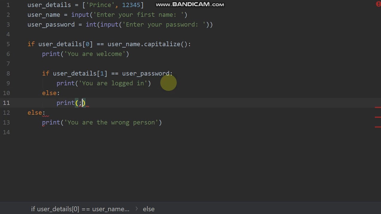Python Basics - Part 13 (Nested If Statement)