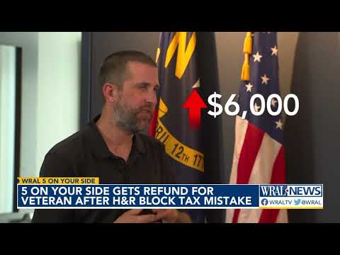 Veteran receives $2,419 from H&R Block after 2018 Tax Error