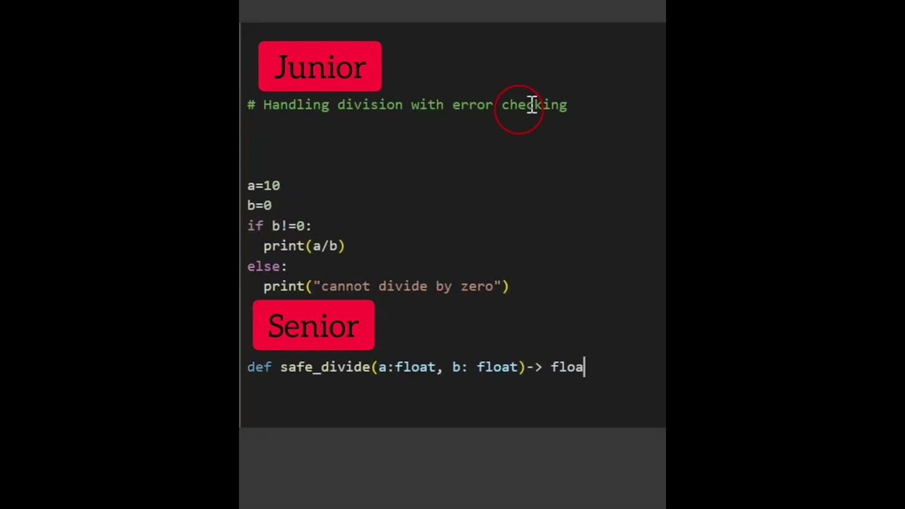 Junior Vs. Senior Python Developer #shorts #python #programming #coding