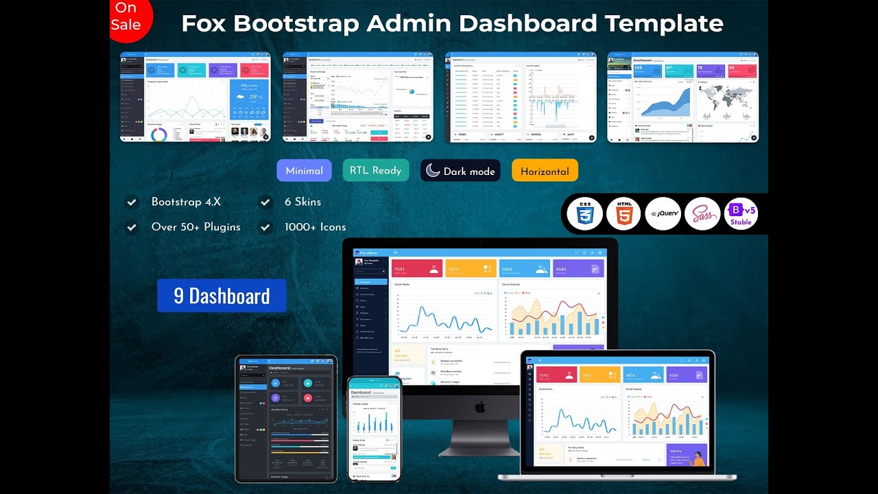 Fox - Multipurpose Bootstrap Admin Dashboard Template