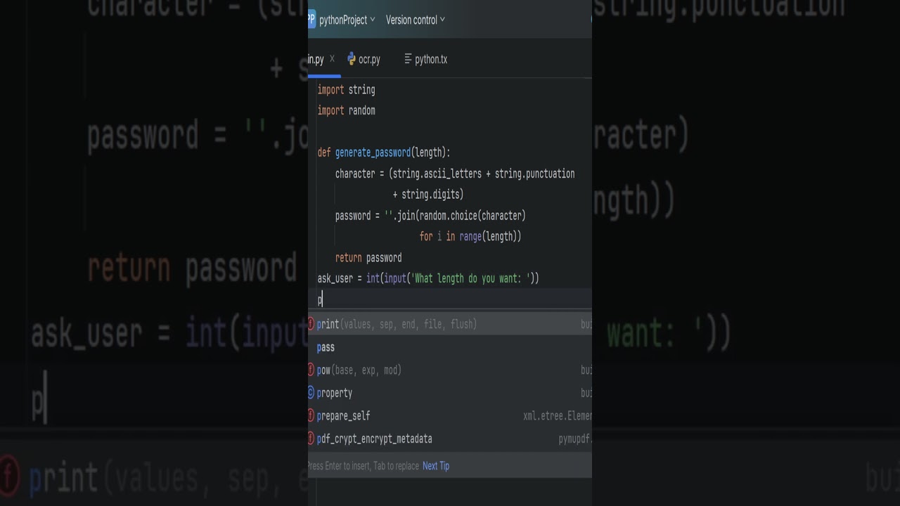 🔑 Python Password Generator – Create Secure Passwords in Seconds!