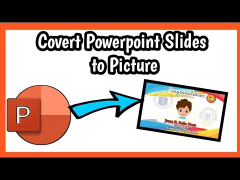Convert Powerpoint Slides to Picture | Tutorial Video