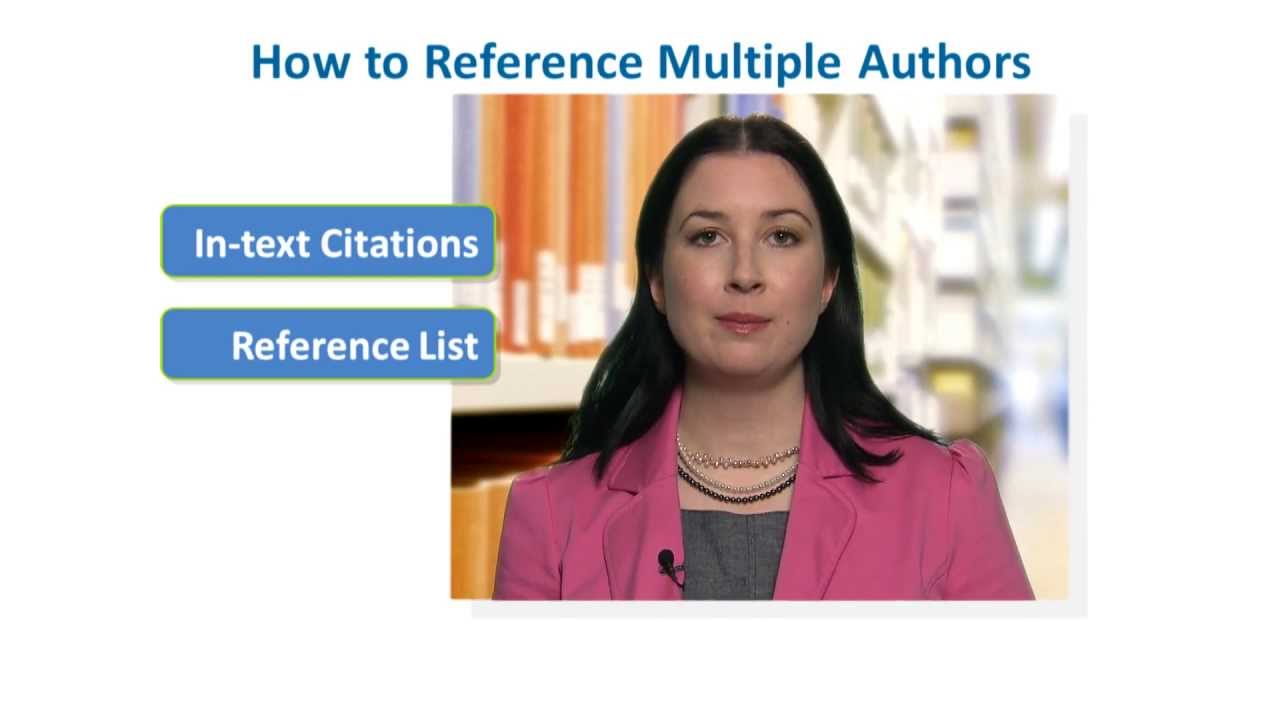How to Reference Multiple Authors in APA Style