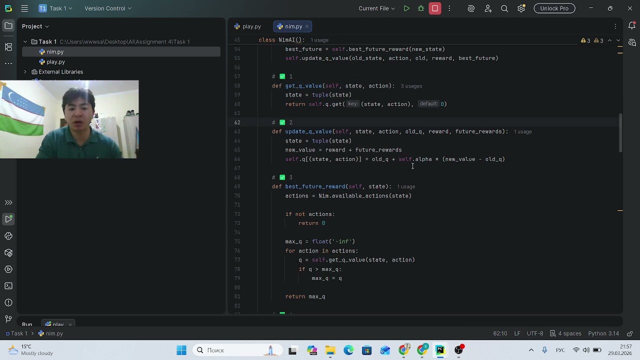 Assignment 4 | Artificial Intelligence