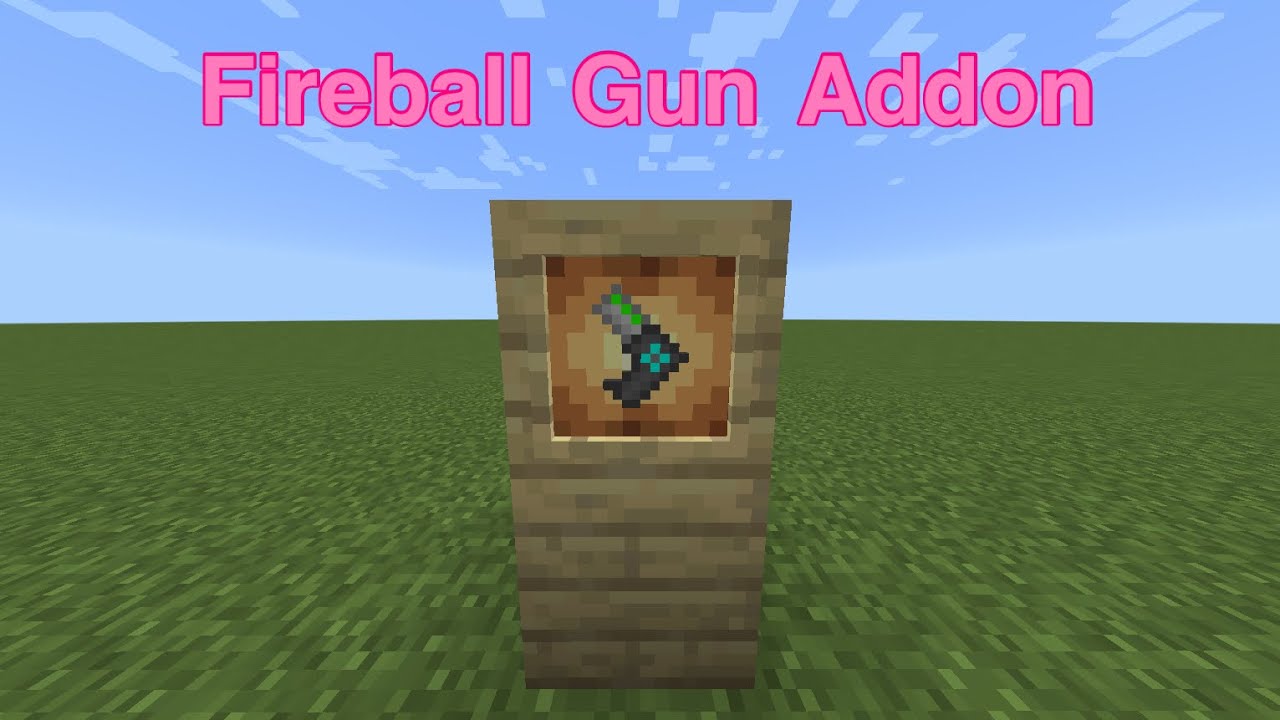 Minecraft Fireball Gun Addon the 1 🔴