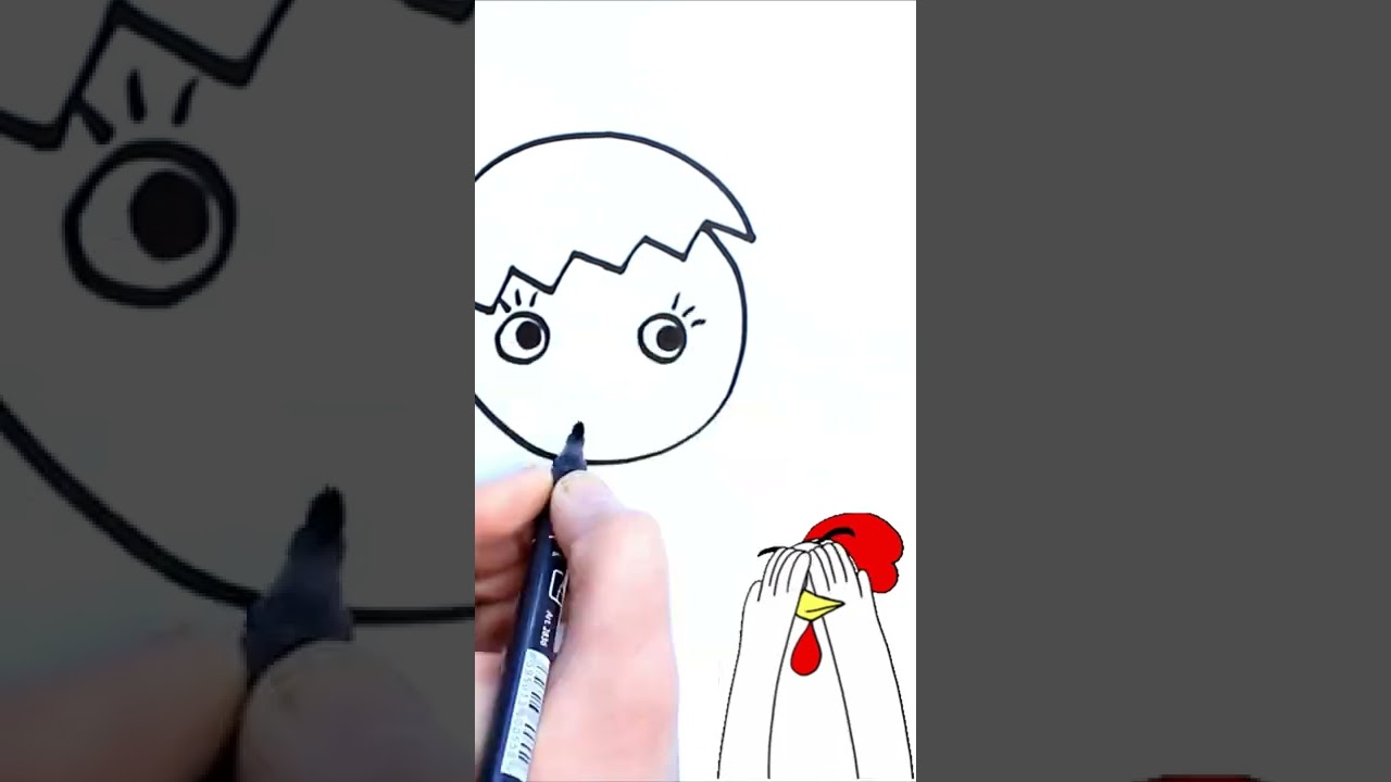 #chicky #chicken #drawing #shorts