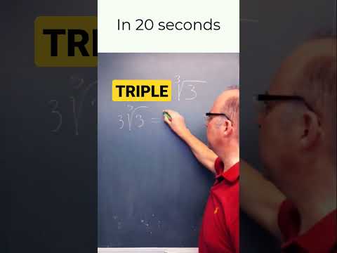 β
TRIPLE of a CUBE ROOTπ #roots #operations #factorization #maths #shorts