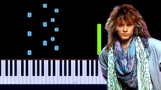 Bon Jovi - Livin' On A Prayer by Piano Go Life Partition musicale