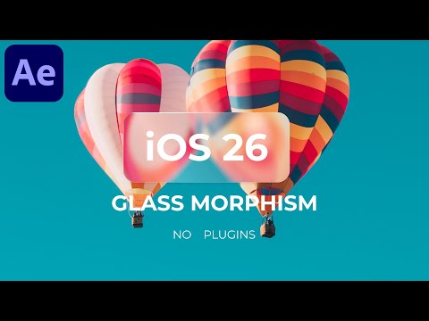 Apple Liquid Glass Effect in After Effects - After Effects Tutorial | Glass Morphism - No Plugins
