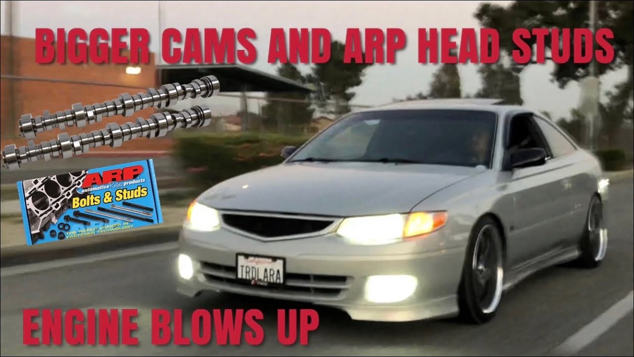 Supercharged Solara gets bigger cams, ARP head studs, then BLOWS ENGINE