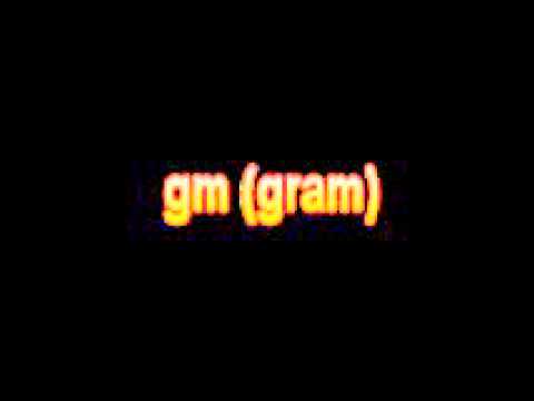 What Is The Definition Of gm gram - Medical Dictionary Free Online Terms