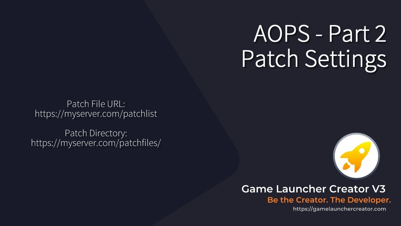 AOPS Game Patch Builder Configuration Tutorial