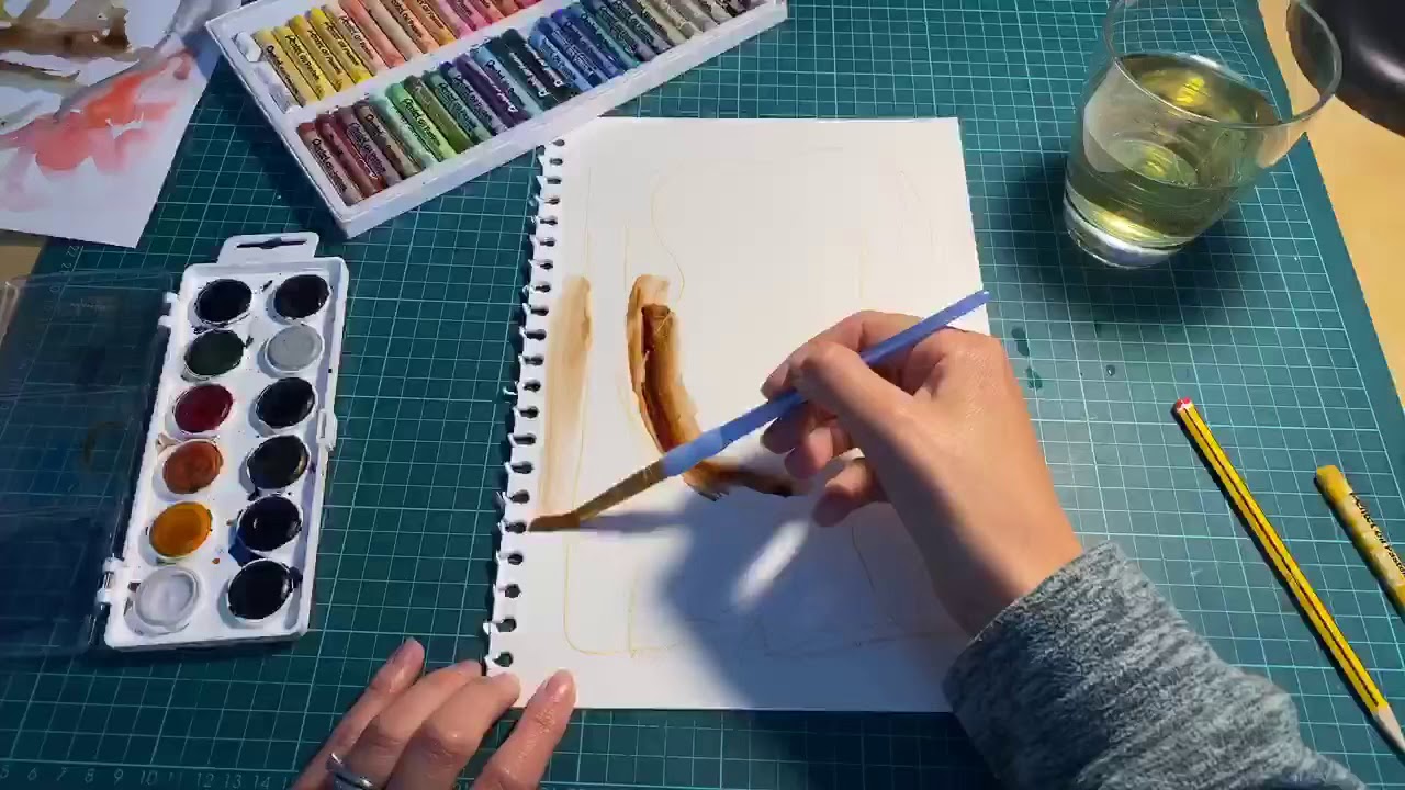 Creating a background for an identity portrait