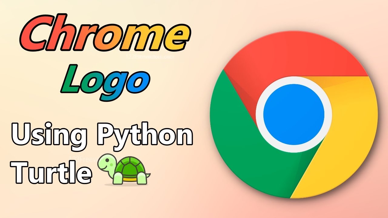 How to draw Chrome Logo using Python Turtle | Chrome | #python #chrome #turtle