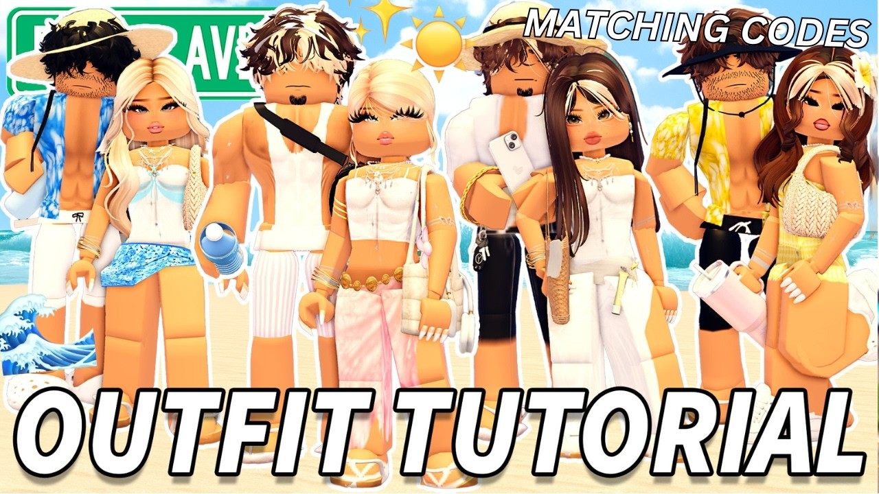 MATCHING *MOM & DAD SUMMER FAMILY* OUTFIT CODES TUTORIAL FOR BERRY AVENUE!