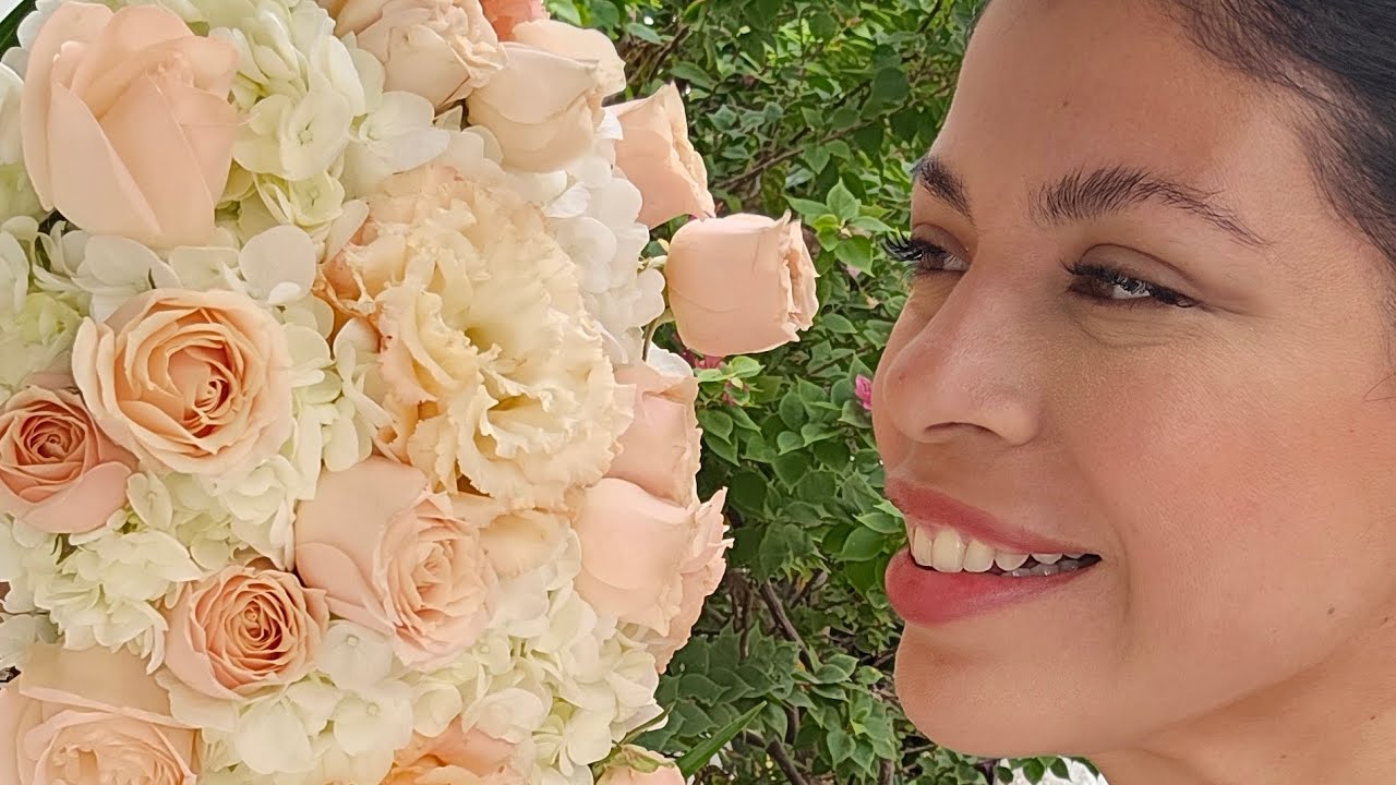 Bridal bouquet with hydrangeas