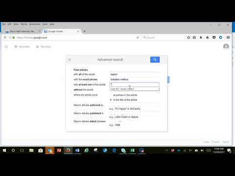 Google Scholar Advanced Search