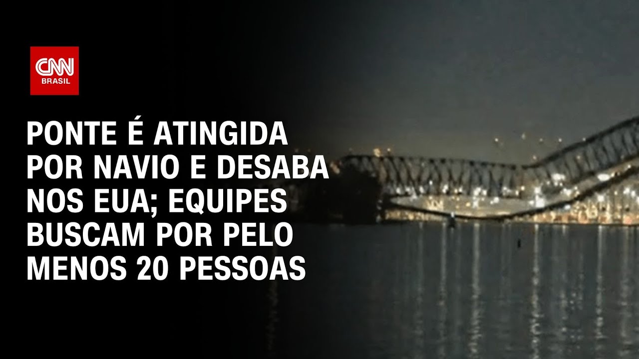 Veja imagens impressionantes do colapso de ponte nos EUA após colisão ...