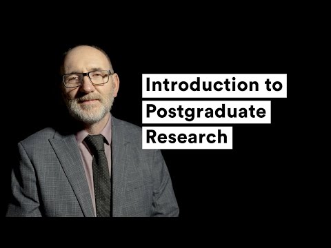 Introduction to Postgraduate Research