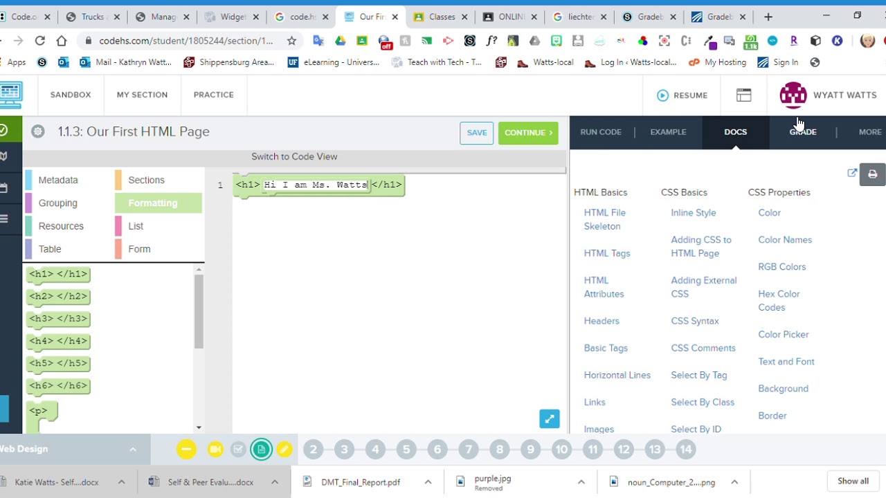 Code.hs : Help Video