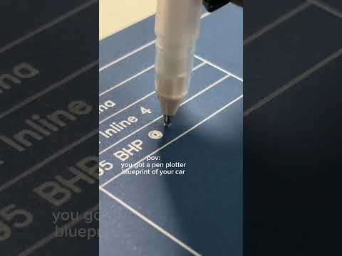Pen Plotter Car Drawing