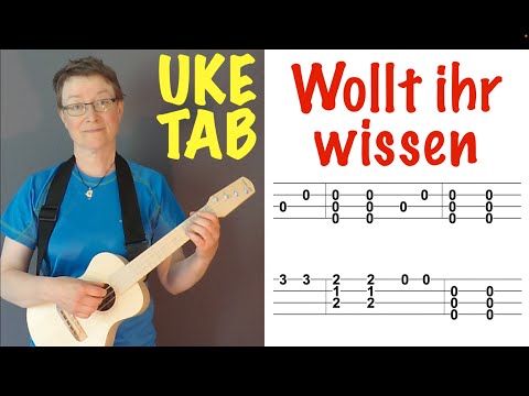 🇩🇪 Wollt ihr wissen EASY UKULELE TAB