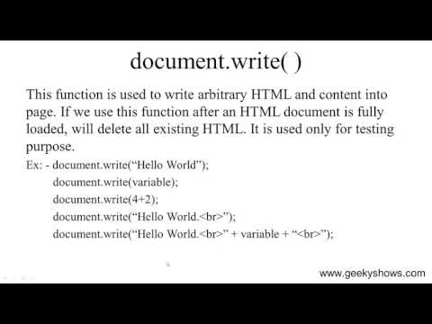 Learn write Function in JavaScript Hindi - Mind Luster