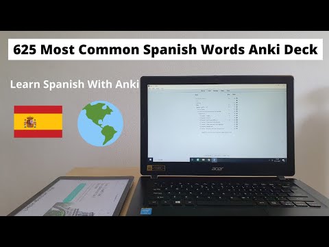 625 Most Common Spanish Words Anki | Learn Spanish With This Anki Deck With 1,250 Cards | EU + LATAM