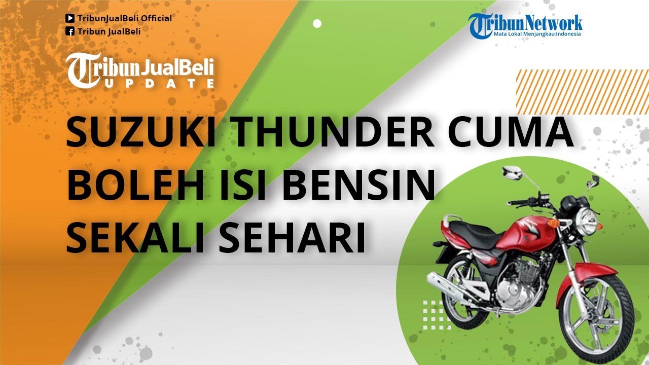Viral Suzuki Thunder Disebut Jadi Motor Penimbun Bbm Di Spbu Cuma
