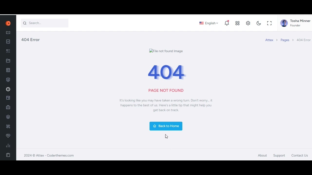 Attex - PHP Admin & Dashboard Template By coderthemes