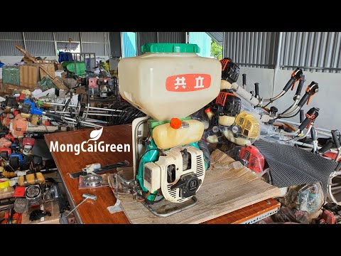 Kioritz DMD452 - Máy phun vôi, bón phân, gieo mạ Nhật Bản công suất lớn, bình chứa 25 lít, giá rẻ