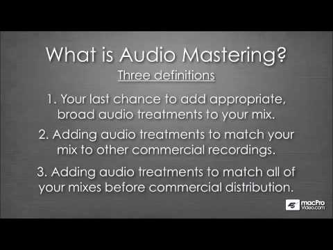 Cubase 5 401: Mastering in Cubase - 02 What is Audio Mastering